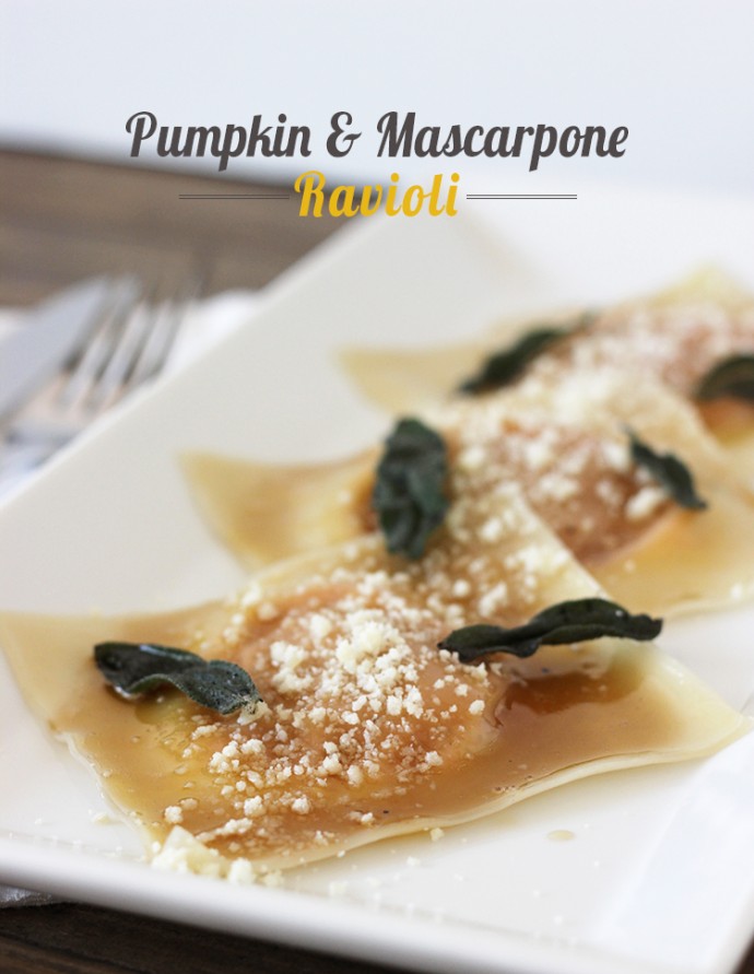 Pumpkin Mascarpone Ravioli