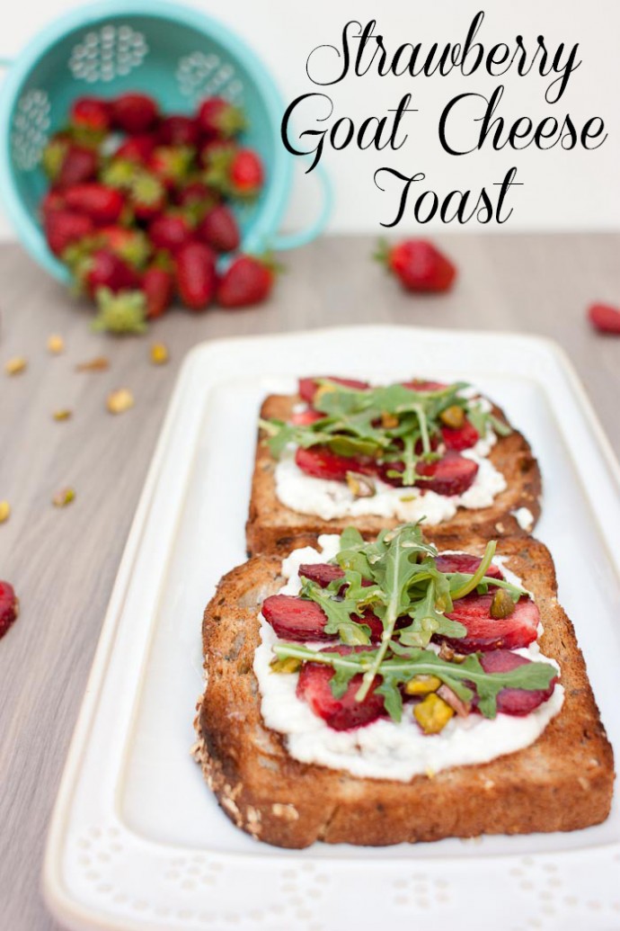 Strawberry Goat Cheese Toast